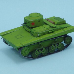T37A, Papercraft, 3D Paper Model, Soldier, Tank, Paper Craft, Template ...