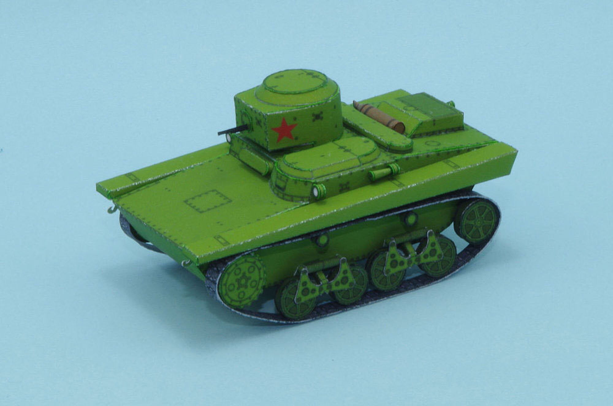 T37A, Papercraft, 3D Paper Model, Soldier, Tank, Paper Craft, Template ...