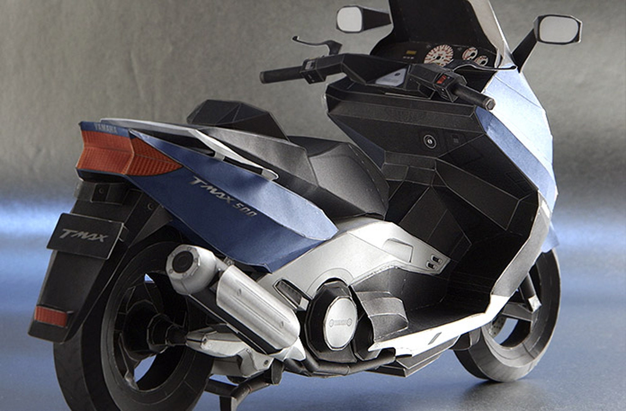 Yamaha Tmax Realistic Papercraft 3D Paper Model, Motorcycle, Paper ...