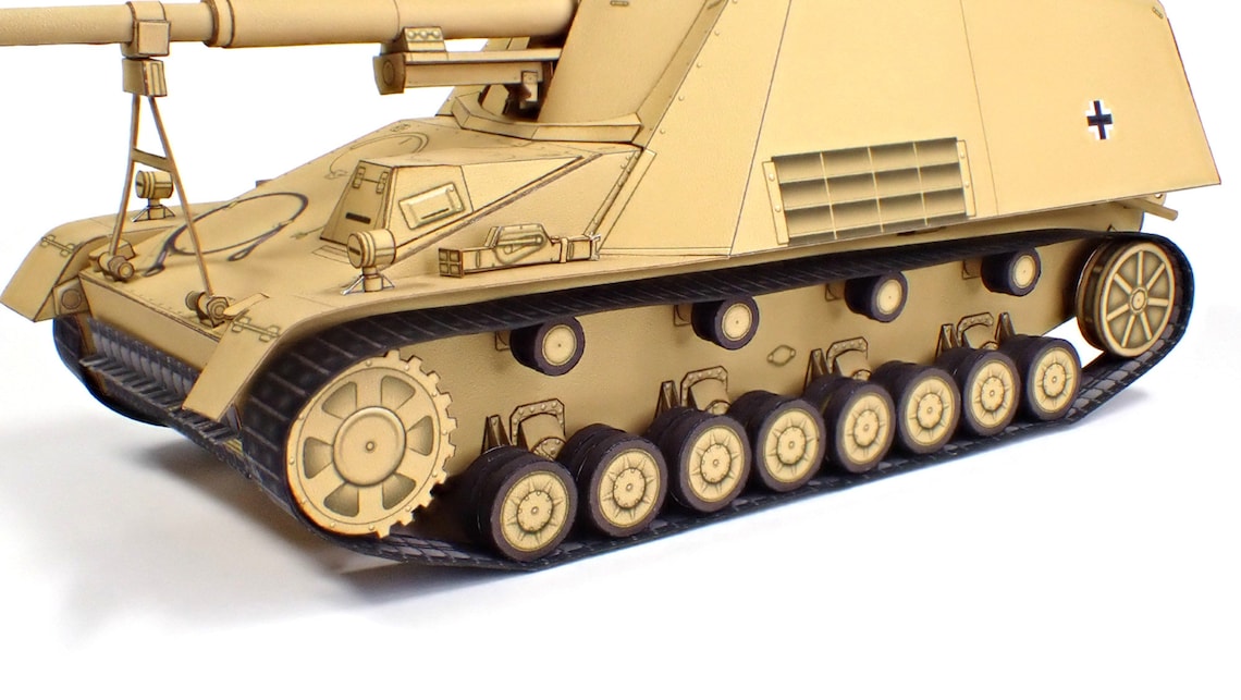 Nashorn, Papercraft, 3D Paper Model, Soldier, Tank, Paper Craft ...