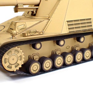 Nashorn, Papercraft, 3D Paper Model, Soldier, Tank, Paper Craft ...
