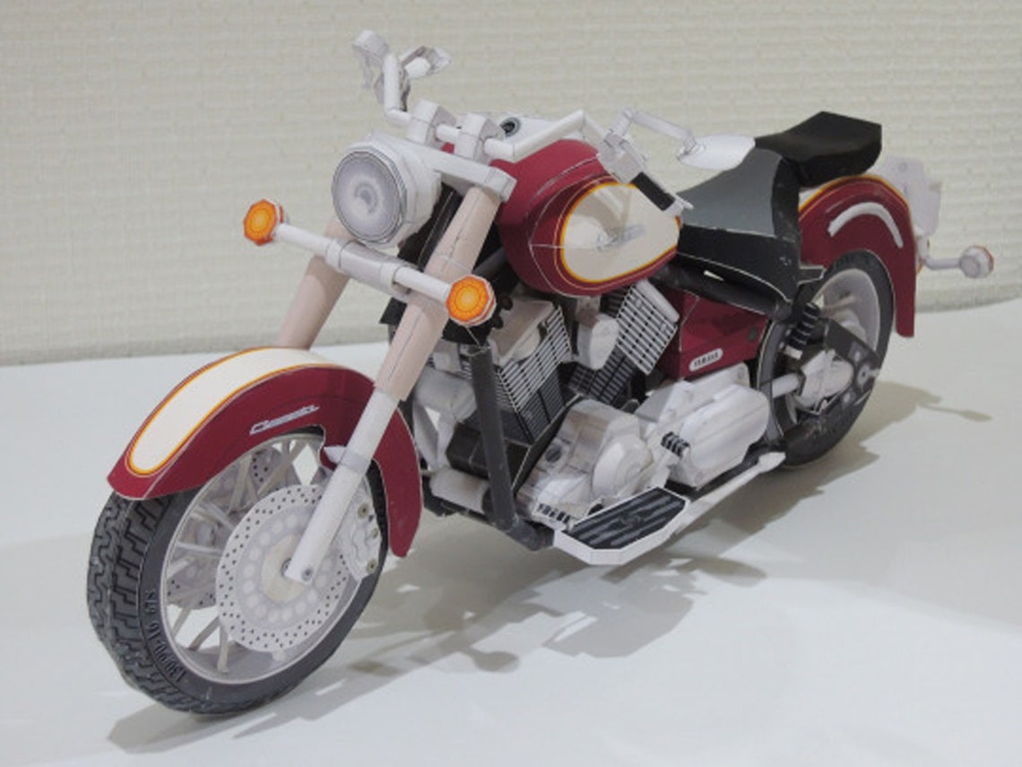 Yamaha DSC11 Papercraft Model, 3D Motorcycle DIY (PDF Template) - Etsy