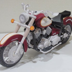 Yamaha DSC11 Realistic Papercraft, 3D Paper Model, Motorcycle, Paper ...