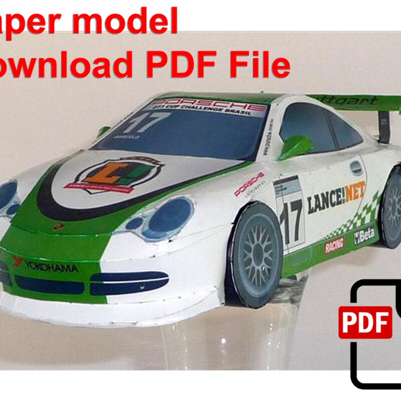 Porsche Papercraft - Etsy