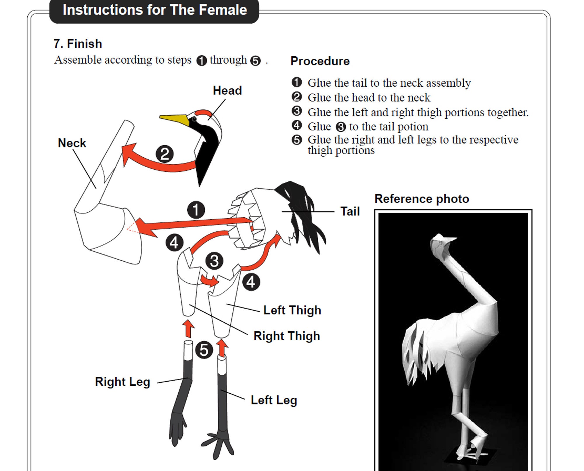Japanese Crane, Papercraft, 3D Paper Model, Animal, Zoo, Paper Craft ...