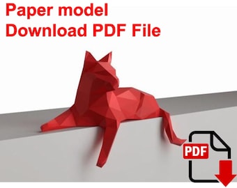 Fox Head, Papercraft, 3D Paper Model, Animal, Zoo, Paper Craft ...