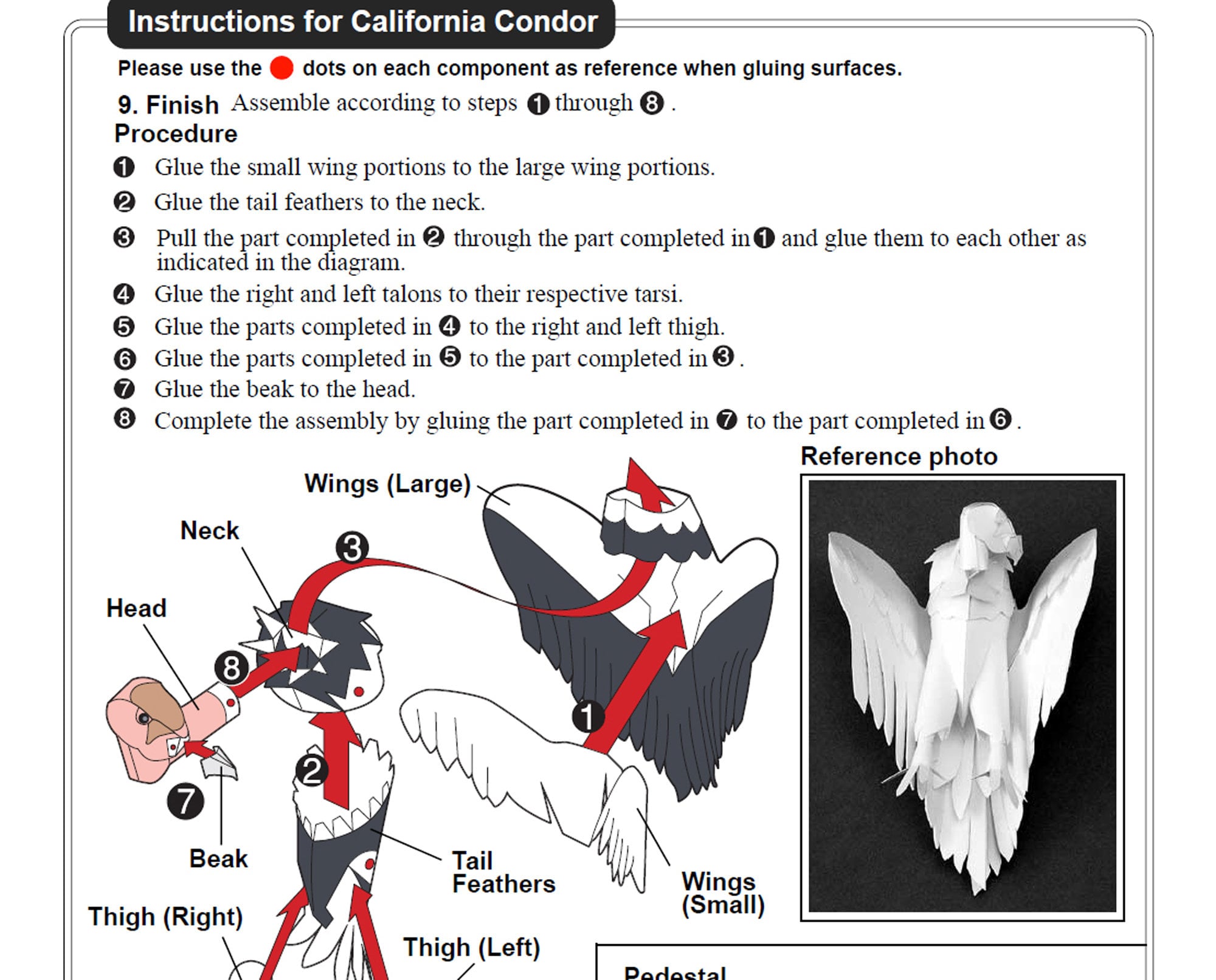 California Condor, Papercraft, 3D Paper Model, Animal, Zoo, Paper Craft ...