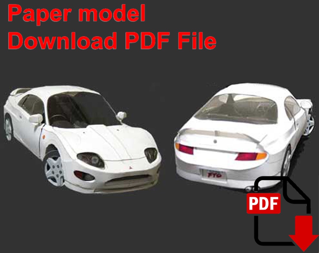 Mitsubishi FTO, Papercraft, 3D Paper Model, Animal, Zoo, Paper Craft ...