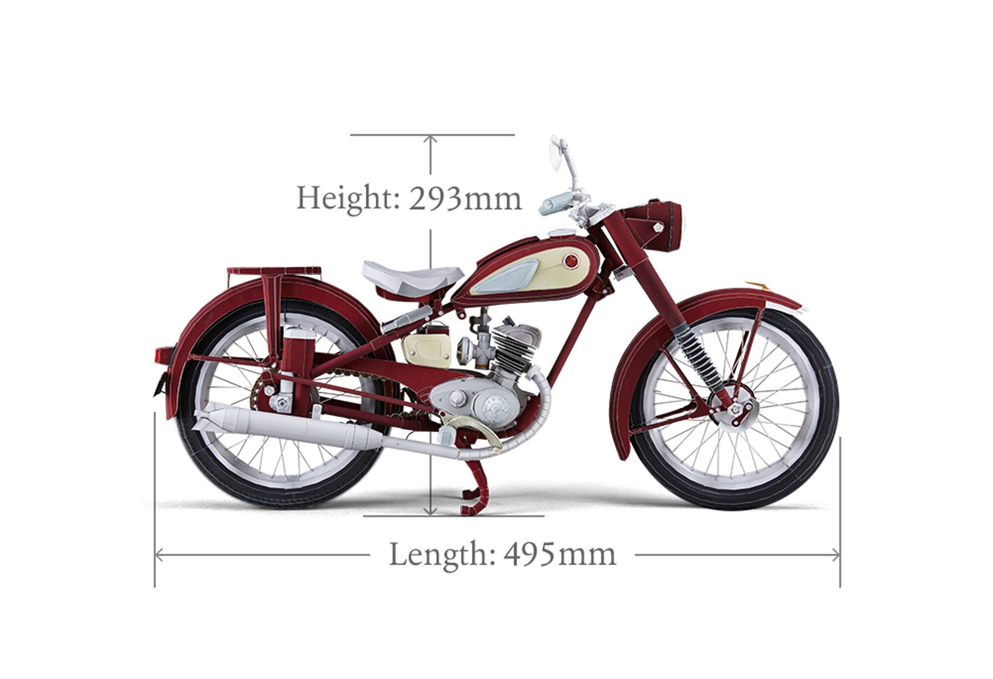 Yamaha YA-1 Ultra Realistic Papercraft, 3D Paper Model, Motorcycle ...