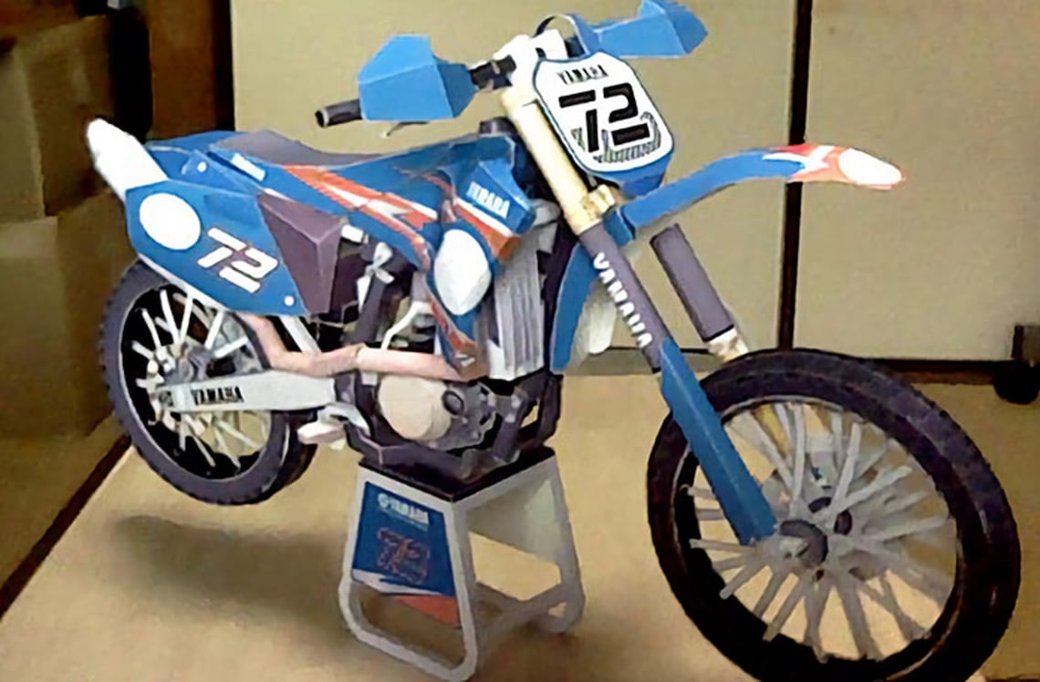 Yamaha YZ450FM Realistic Papercraft 3D Paper Model - Etsy