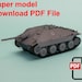 Jagdpanzer 38(T) Hetzer, Papercraft, 3D Paper Model, Soldier, Tank ...