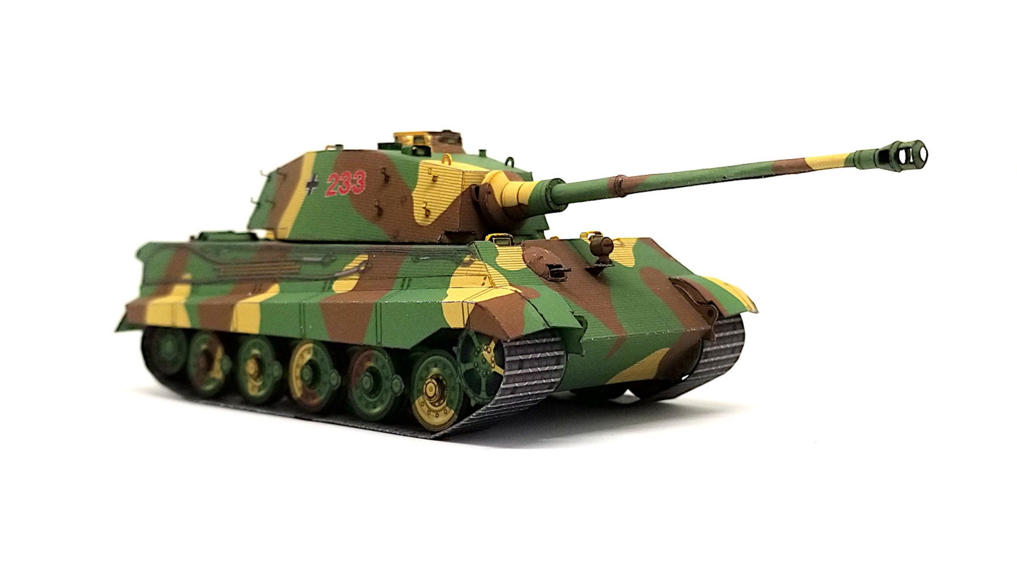 Tiger 2, Papercraft, 3D Paper Model, Soldier, Tank, Paper Craft ...