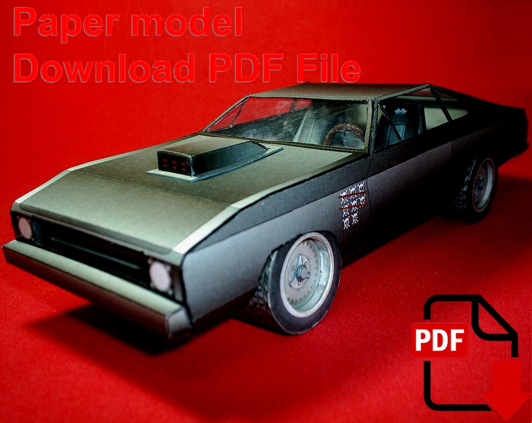 Chevrolet Chevelle, Papercraft, 3D Paper Model, Animal, Zoo, Paper ...