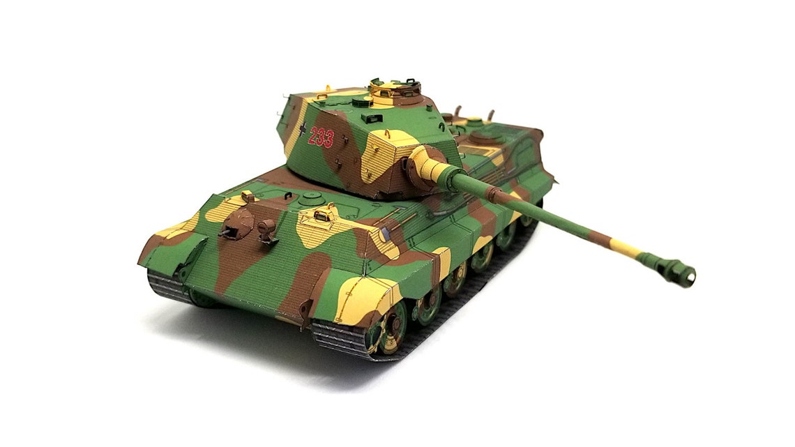 Tiger 2, Papercraft, 3D Paper Model, Soldier, Tank, Paper Craft ...
