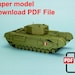 Churchill MK3, Papercraft, 3D Paper Model, Soldier, Tank, Paper Craft ...