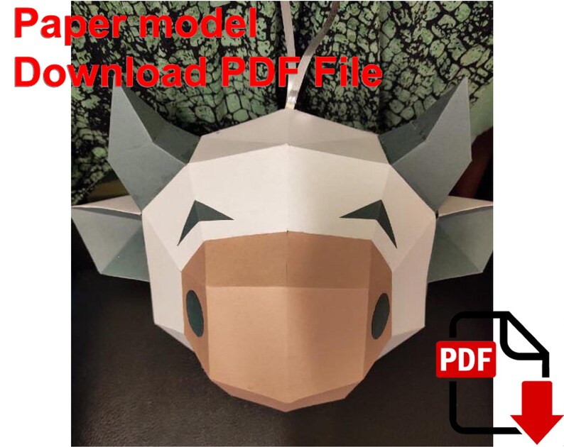 Vaca, PaperCraft, modelo de papel 3D, animal, zoológico, artesanía de ...