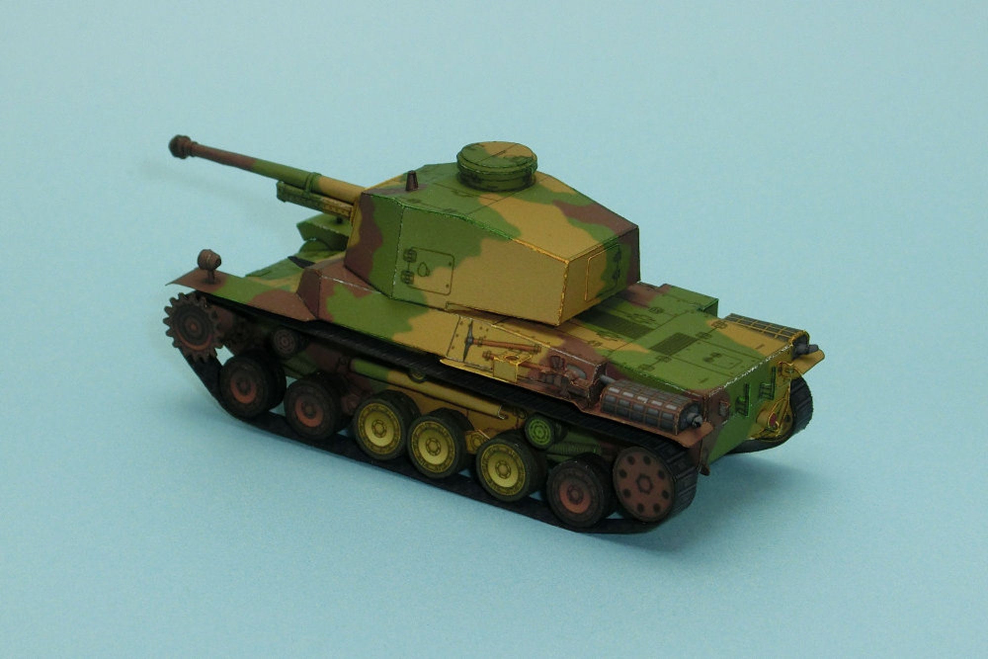 Type3, Papercraft, 3D Paper Model, Soldier, Tank, Paper Craft, Template ...
