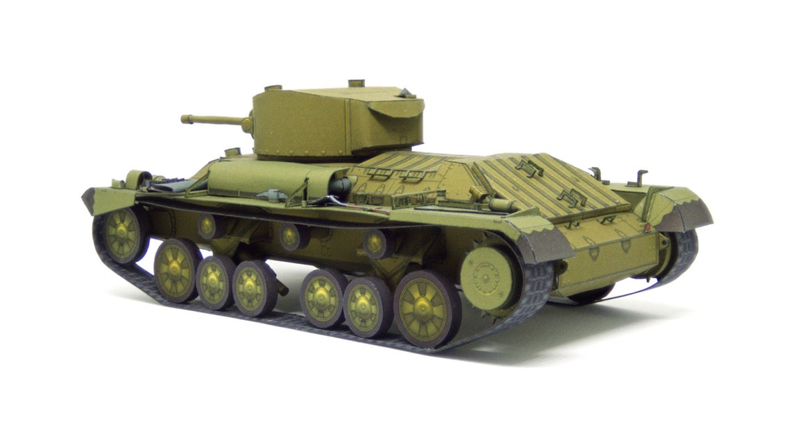 Valentine Mk2, Papercraft, 3D Paper Model, Soldier, Tank, Paper Craft ...