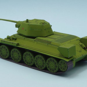 T34-76, Papercraft, 3D Paper Model, Soldier, Tank, Paper Craft ...