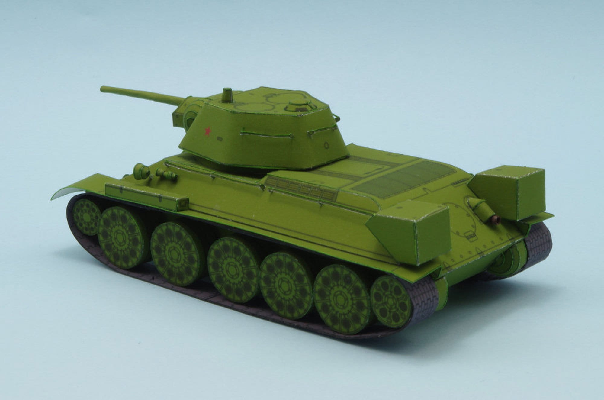 T34-76 Tank Paper Model, DIY 3D Papercraft (PDF Template) - Etsy