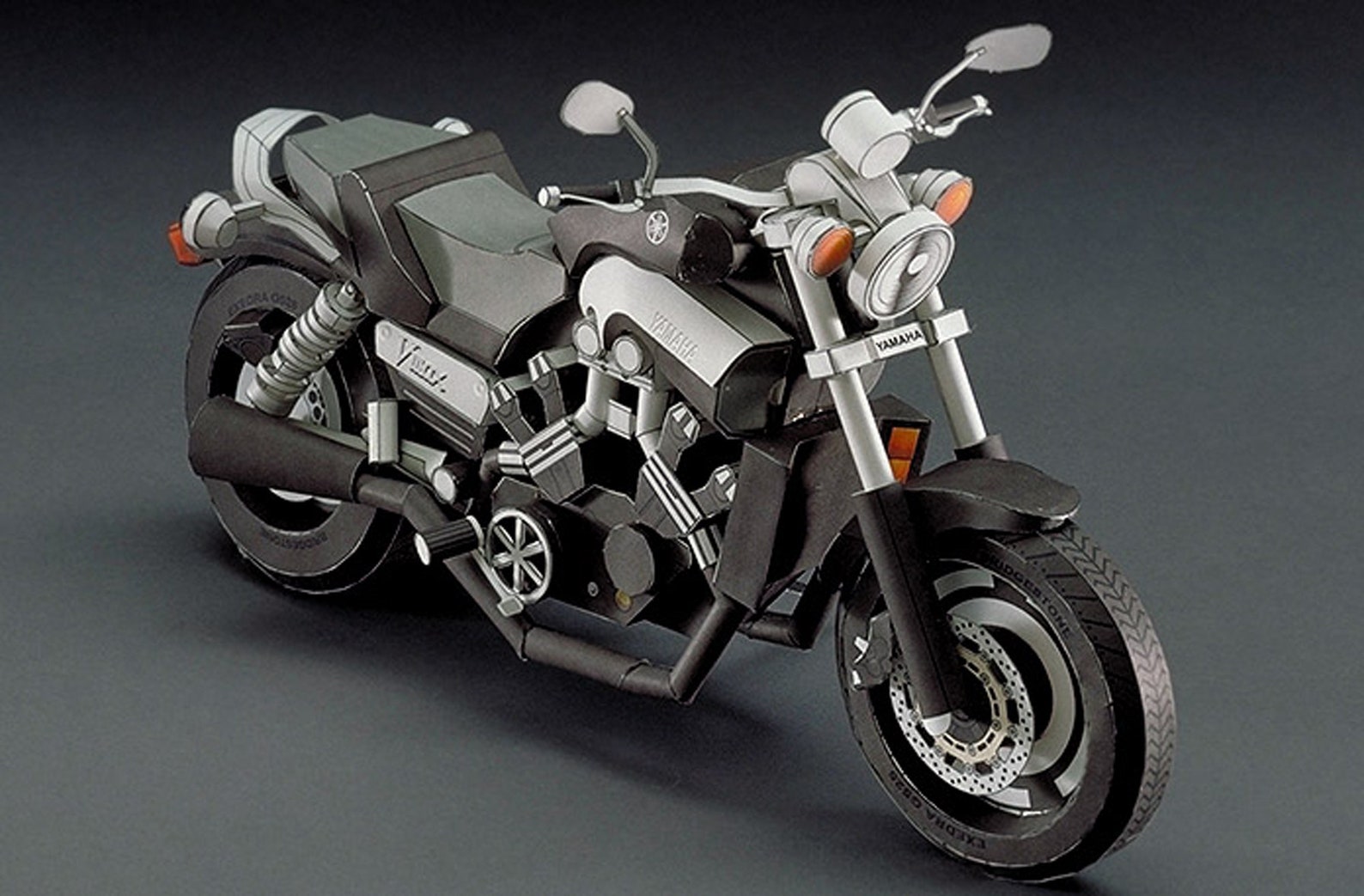 Yamaha Vmax Realistic Papercraft 3D Paper Model, Motorcycle, Paper ...