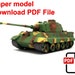 Tiger 2 Tank Paper Model, DIY 3D Papercraft (PDF Template) - Etsy