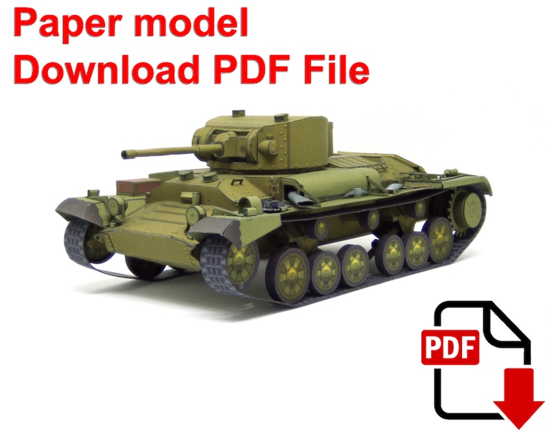 Valentine Mk2, Papercraft, 3D Paper Model, Soldier, Tank, Paper Craft ...