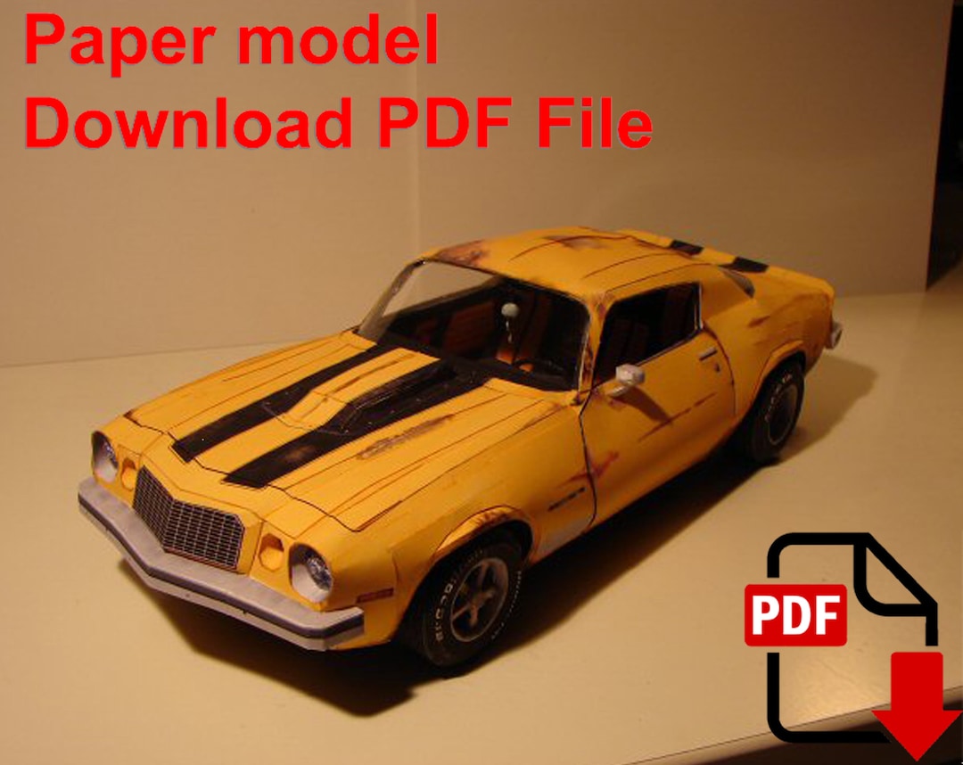 1976 Camaro, Papercraft, 3D Paper Model, Animal, Zoo, Paper Craft ...