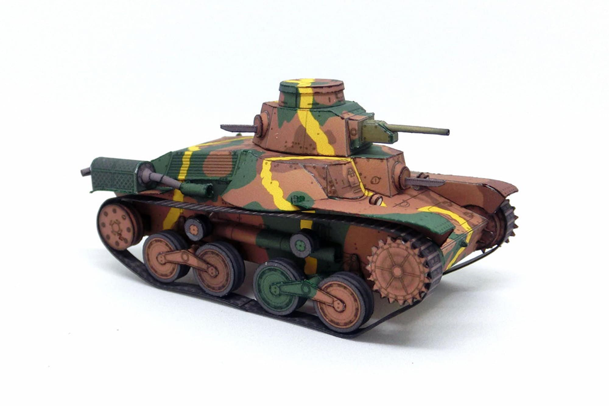Type95, Papercraft, 3D Paper Model, Soldier, Tank, Paper Craft ...