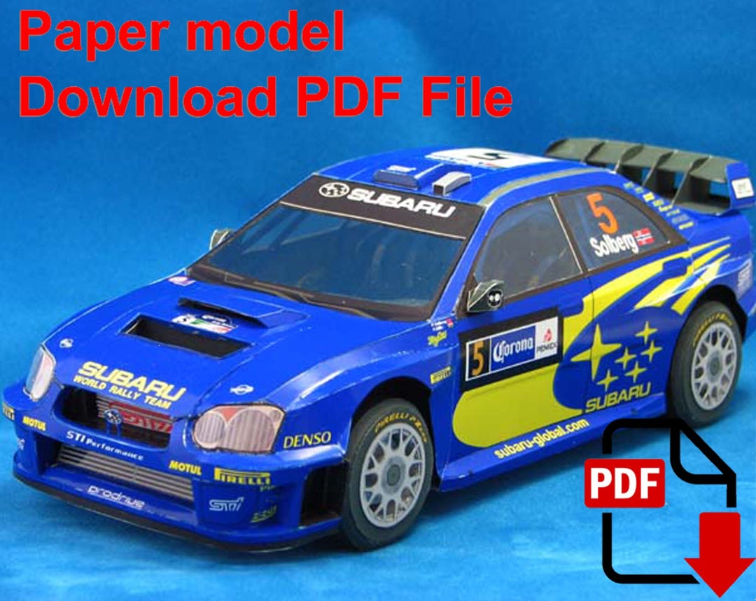 Impreza WRC2005, Papercraft, 3D Paper Model, Animal, Zoo, Paper Craft ...
