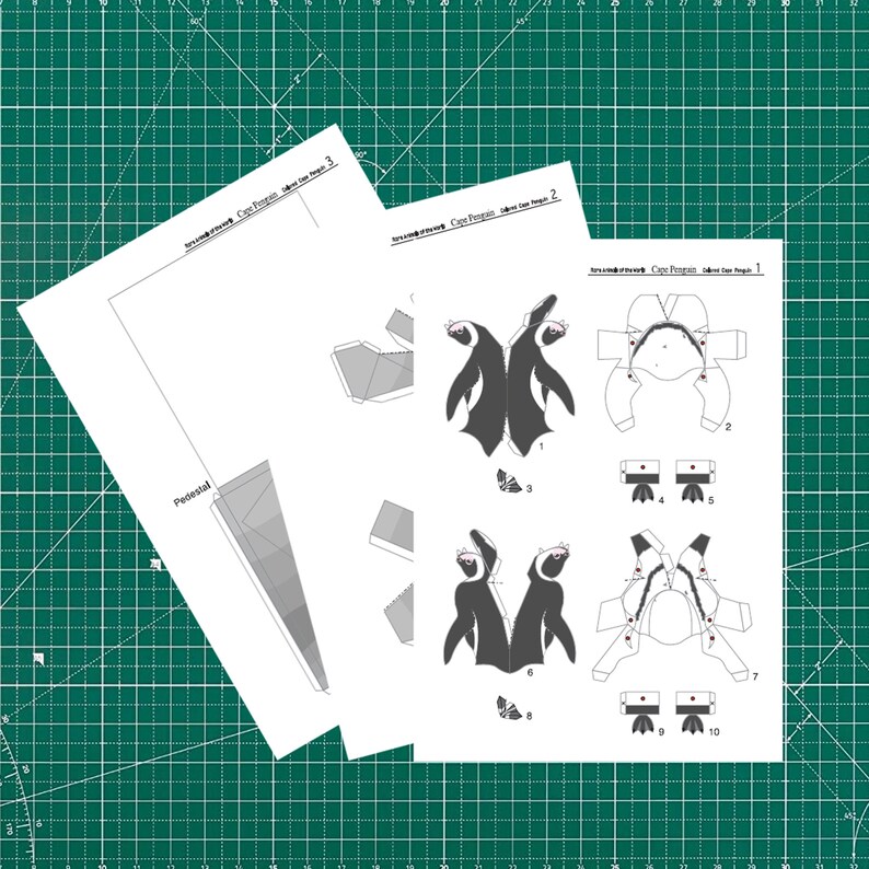 Cape Penguin, Papercraft, 3D Paper Model, Animal, Zoo, Paper Craft ...
