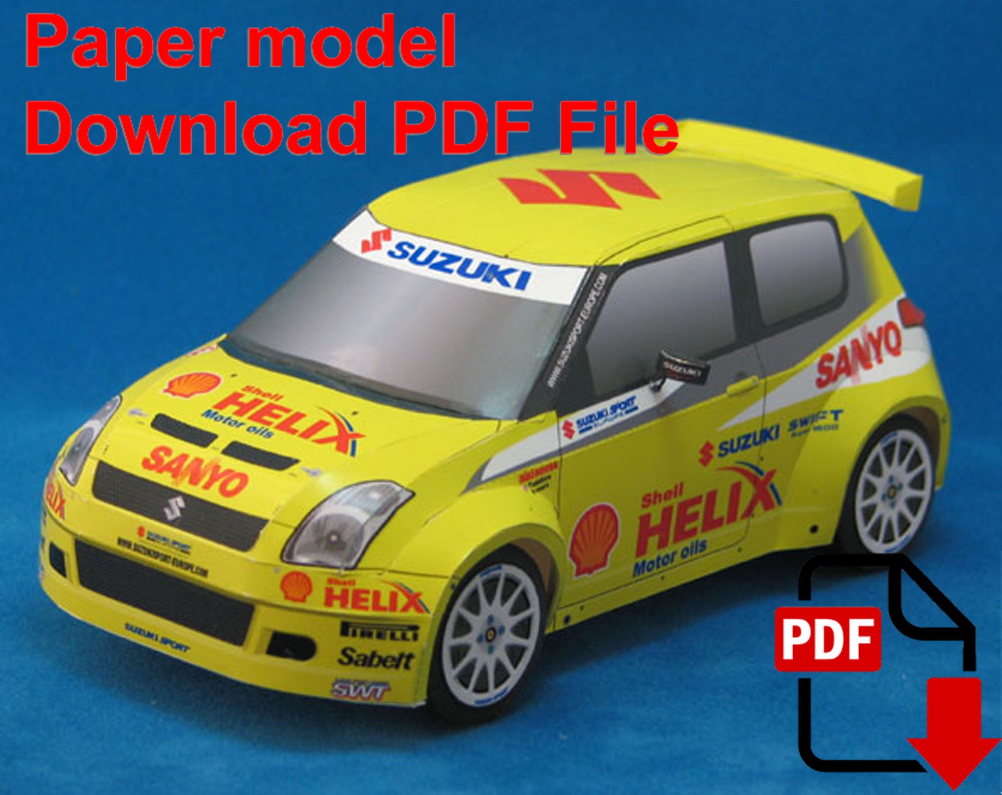Suzuki Swift, Papercraft, 3D Paper Model, Animal, Zoo, Paper Craft ...
