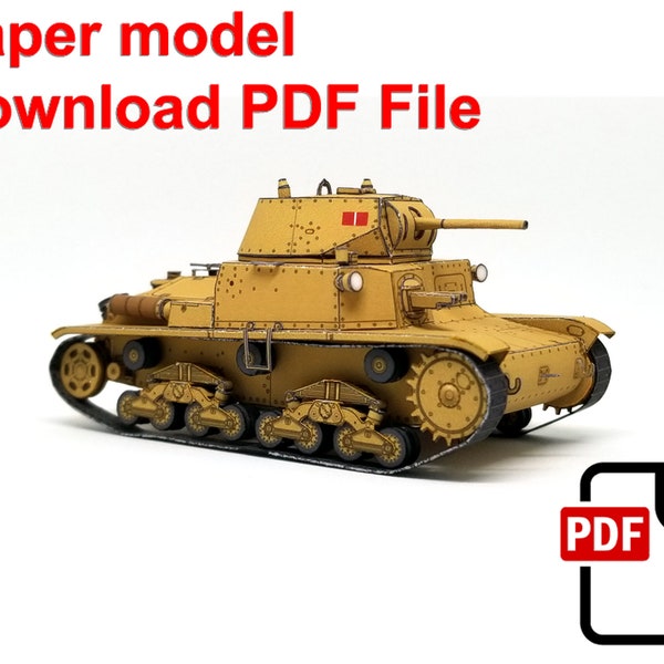 Churchill MK3, Papercraft, 3D Paper Model, Soldier, Tank, Paper Craft ...