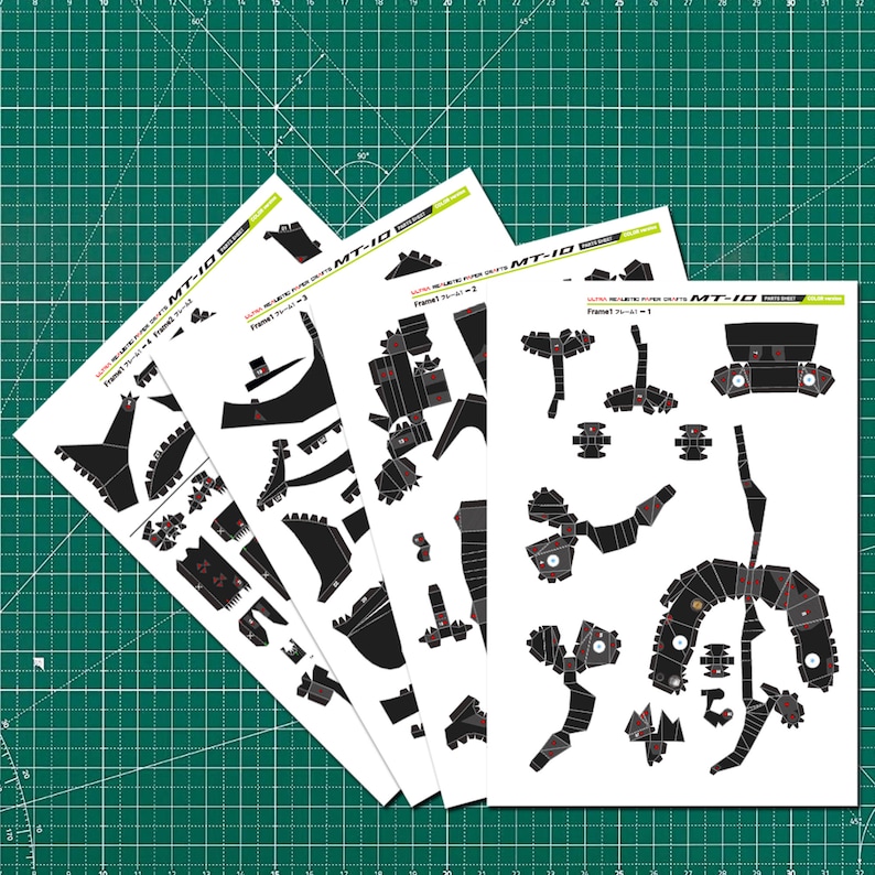 Yamaha MT-10 Papercraft Motorcycle, 3D Paper Model Template (PDF) - Etsy