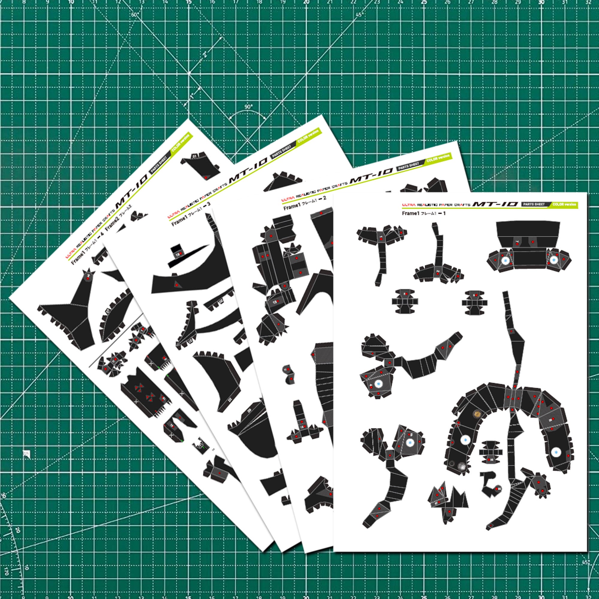 Yamaha MT-10 Ultra Realistic Papercraft, 3D Paper Model, Motorcycle ...