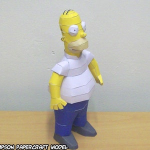 Homer Simpson, Papercraft, 3D Paper Model, Animal, Zoo, Paper Craft ...