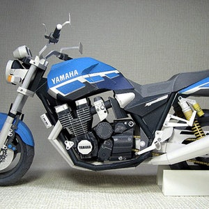 Yamaha XJR1300 Realistic Papercraft 3D Paper Model, Motorcycle, Paper ...
