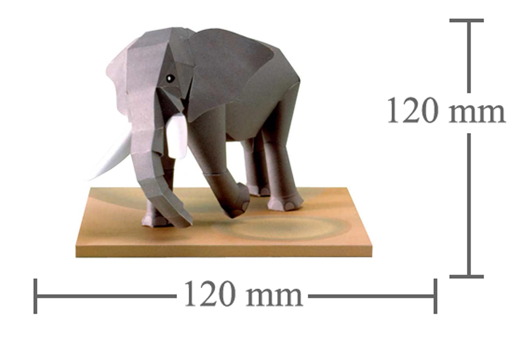 African Elephant, Papercraft, 3D Paper Model, Animal, Zoo, Paper Craft ...