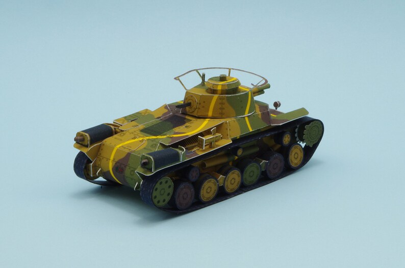 Type97 Tank Paper Model, 3D Papercraft (PDF Template) - Etsy