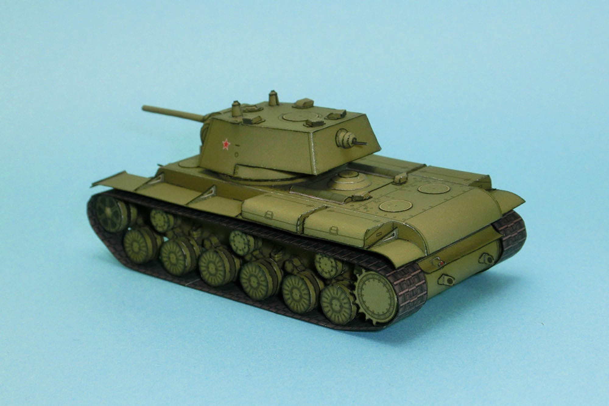 KV-1, Papercraft, 3D Paper Model, Soldier, Tank, Paper Craft, Template ...