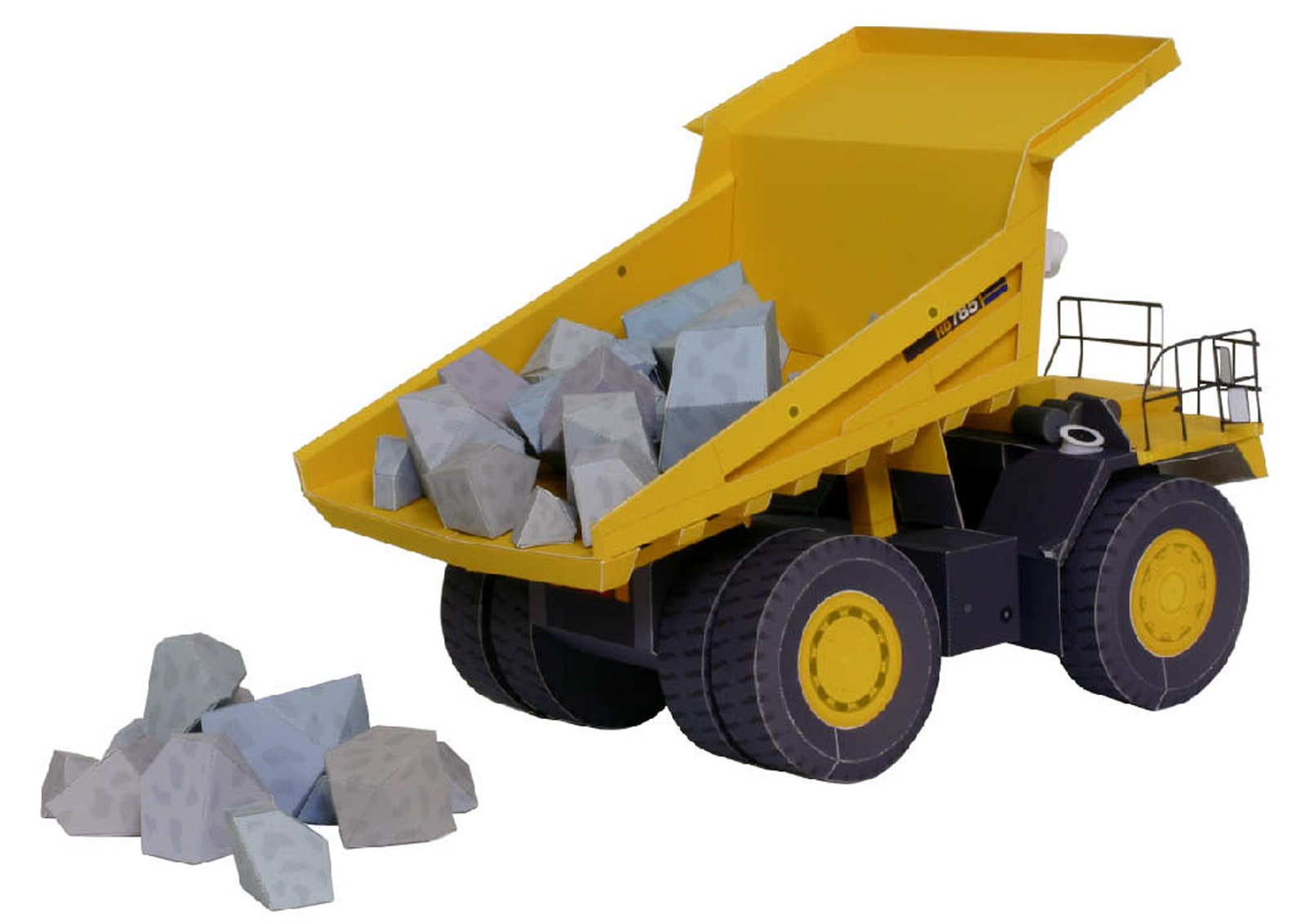 3D Dump Truck Paper Model, DIY Papercraft (PDF Template) - Etsy