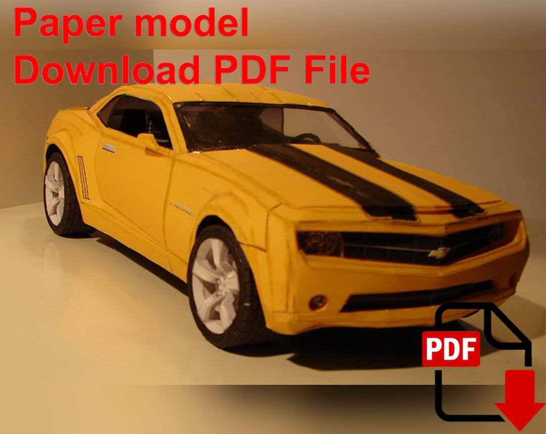 2009 Camaro, Papercraft, 3D Paper Model, Animal, Zoo, Paper Craft ...