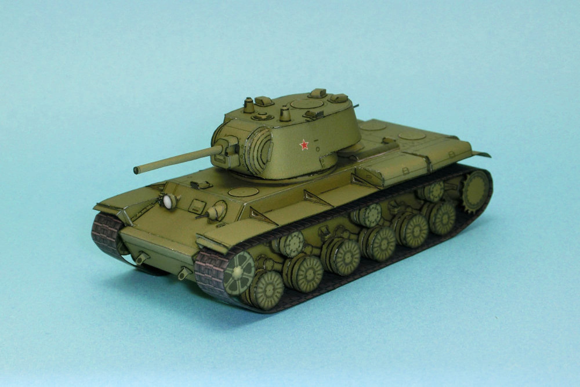 KV-1, Papercraft, 3D Paper Model, Soldier, Tank, Paper Craft, Template ...