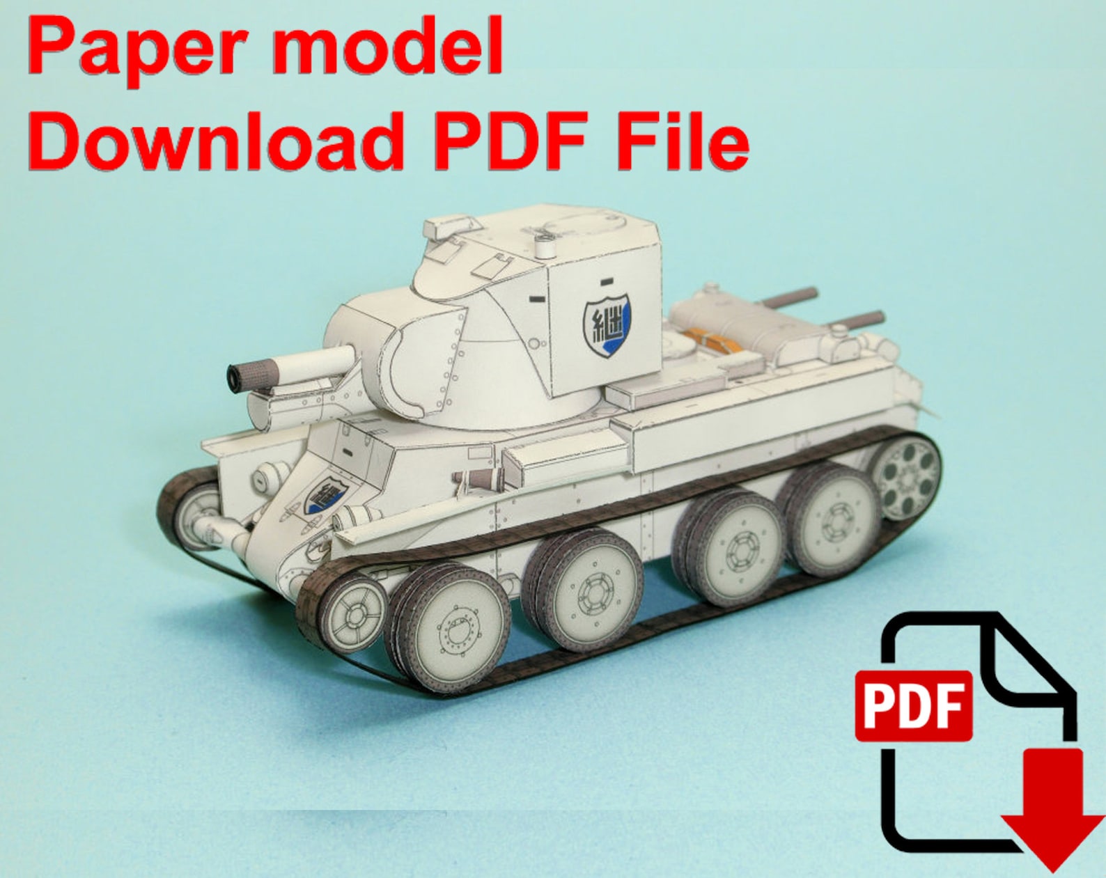 BT-42, Papercraft, 3D Paper Model, Soldier, Tank, Paper Craft, Template ...