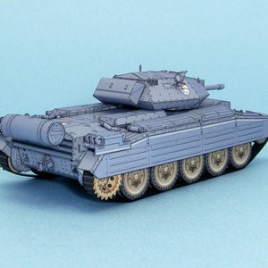 Crusader MK3-2, Papercraft, 3D Paper Model, Soldier, Tank, Paper Craft ...