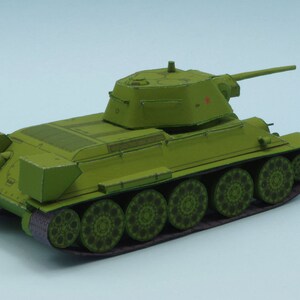 T34-76 Tank Paper Model, DIY 3D Papercraft (PDF Template) - Etsy