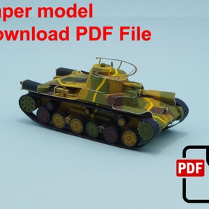 Type97, Papercraft, 3D Paper Model, Soldier, Tank, Paper Craft ...