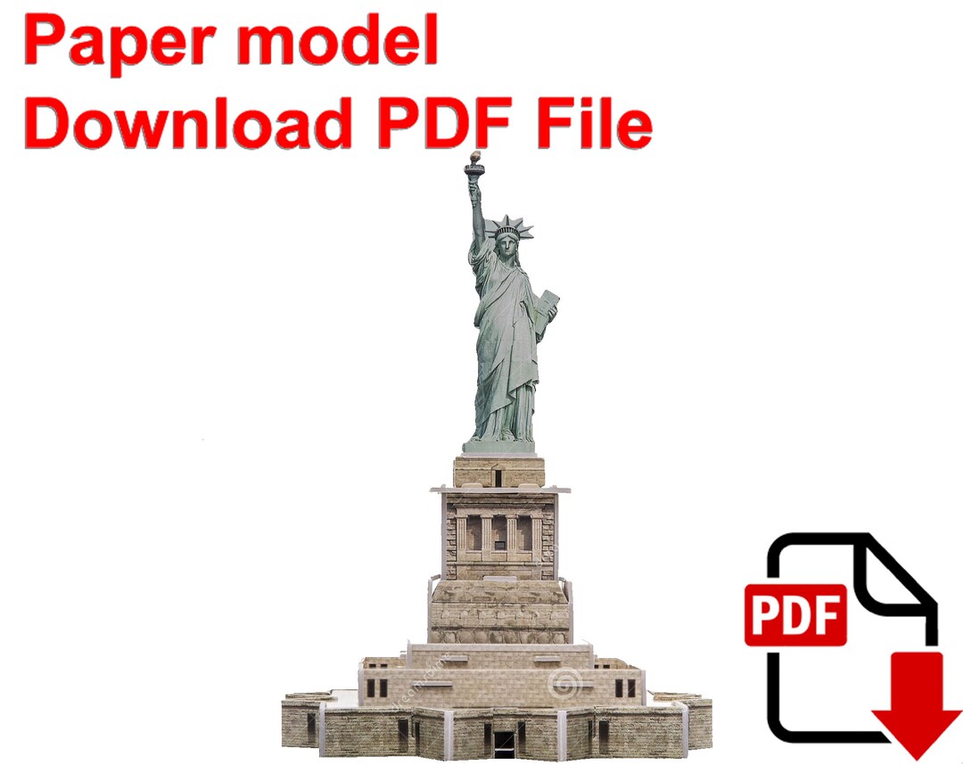 Statue of Liberty, Papercraft, 3D Paper Model, Animal, Zoo, Paper Craft ...
