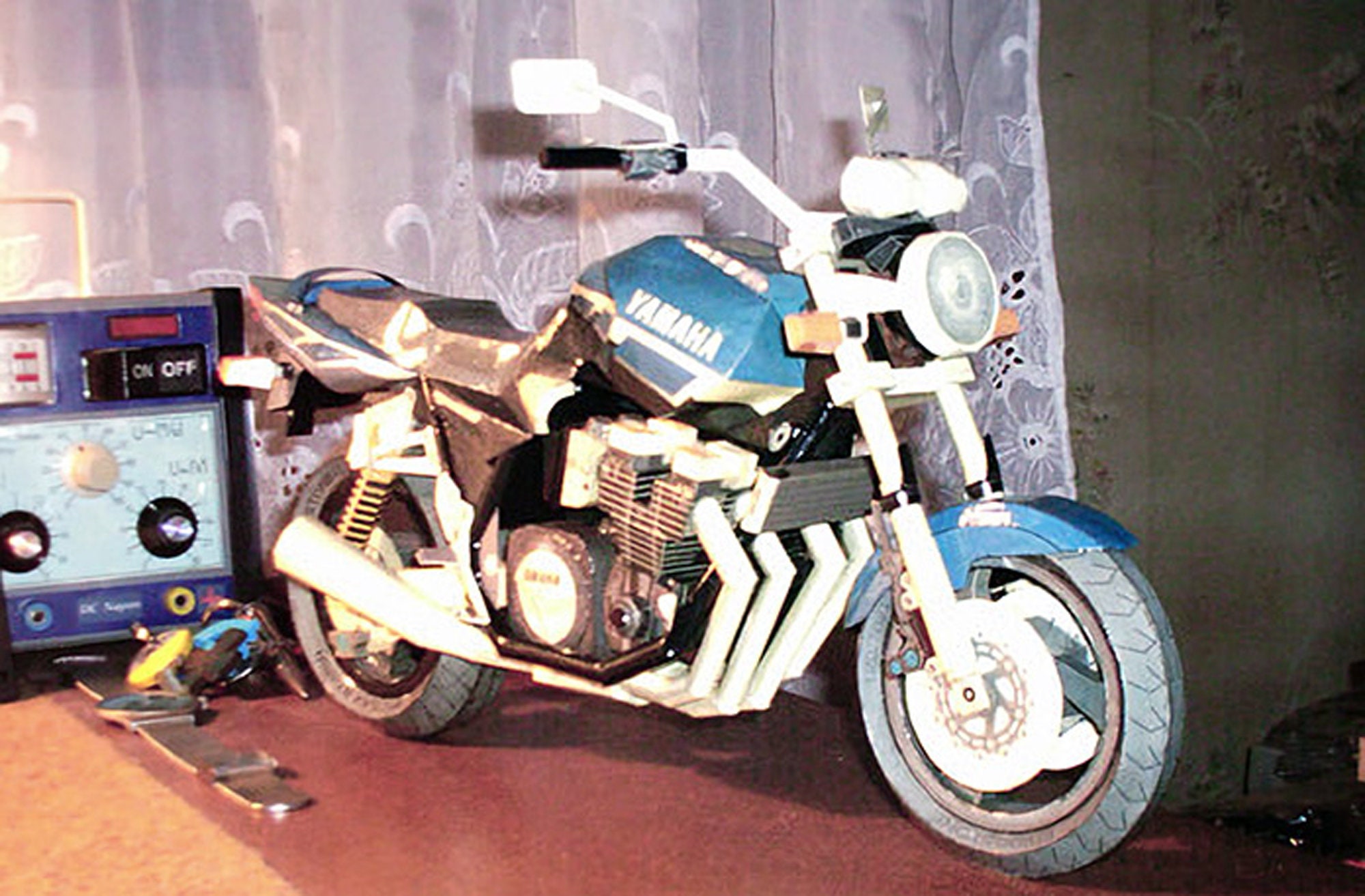 Yamaha XJR1300 Realistic Papercraft 3D Paper Model, Motorcycle, Paper ...