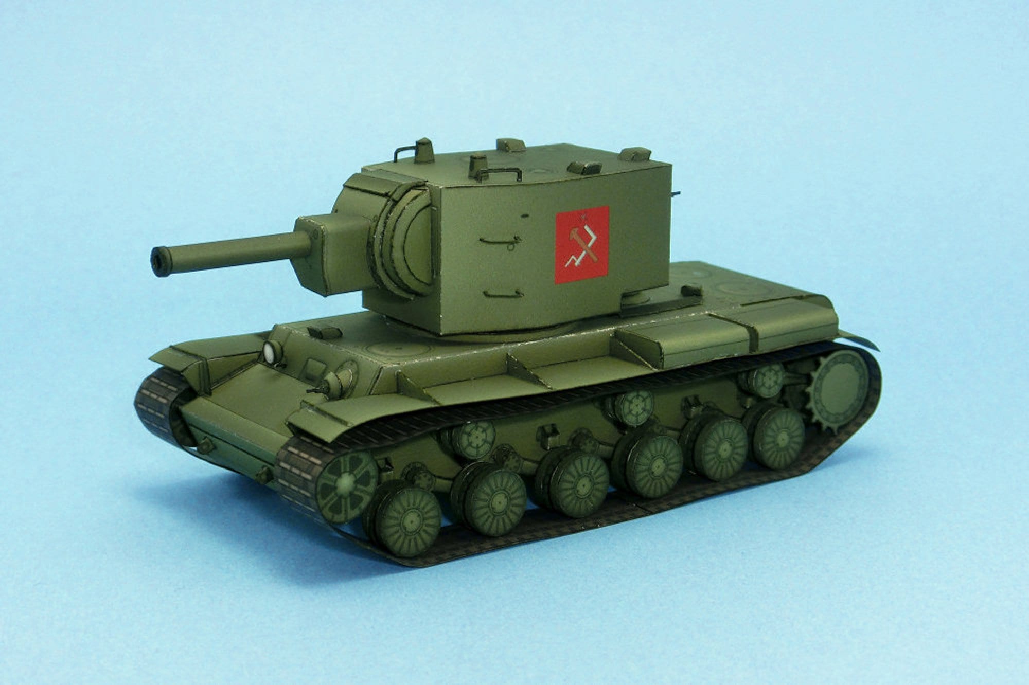 KV-2 Tank Paper Model, 3D Papercraft (PDF Template) - Etsy